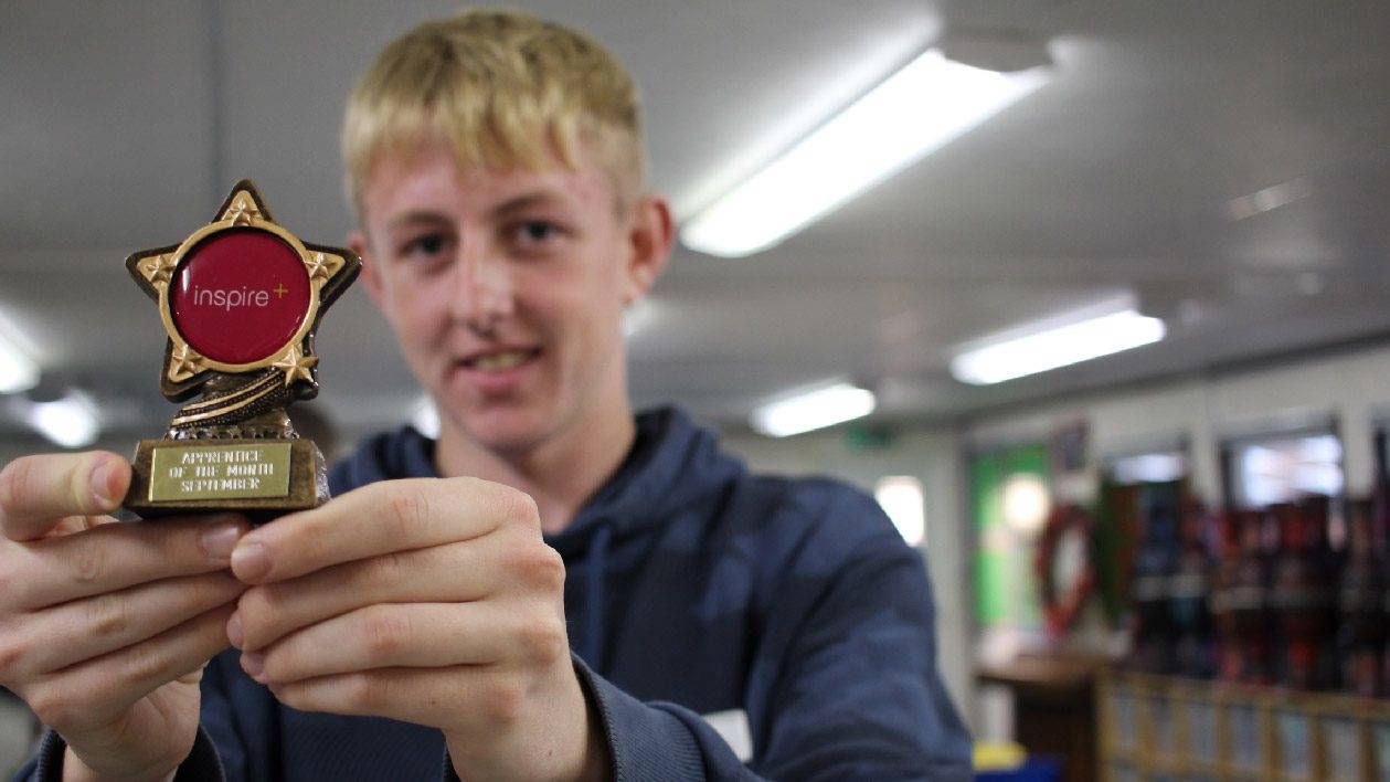 Scampton Primary School’s apprentice shines by receiving awards - Inspire+