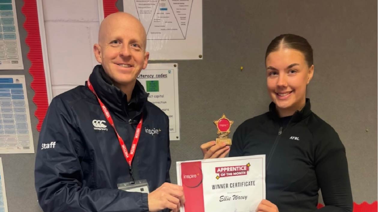 Ellie Wacey - Apprentice of the Month - January 2023 - Inspire+
