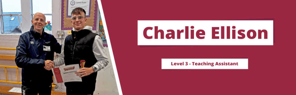 Charlie Ellison - Apprentice of the Month - October 2023 - Inspire+